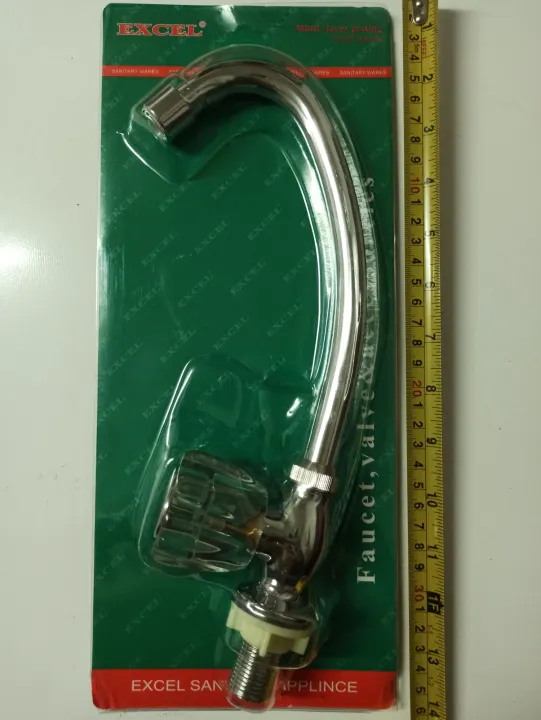 excel stainless steel gooseneck faucet crystal handle | Lazada PH