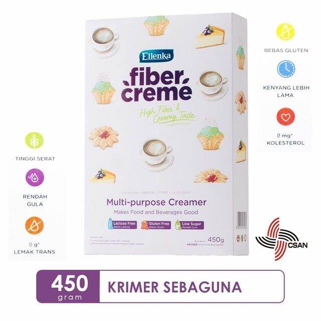 Fiber Creme Ellenka Fibre cream creamer 450g pengganti santan | Lazada ...