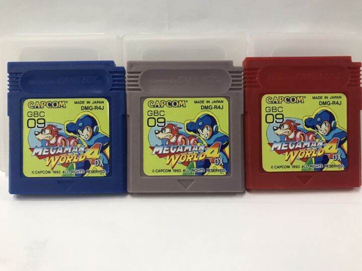 ตลับ GBC ( Game boy Colour ) Mega Man World 4 DX ตลับผลิตใหม่ | Lazada ...
