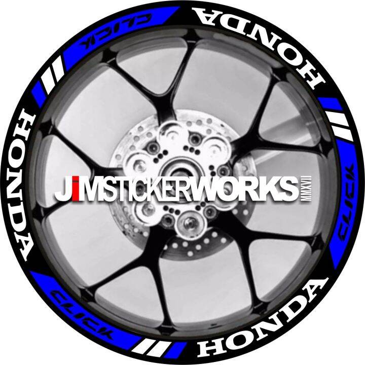 HONDA CLICK MAGS REFLECTORIZED STICKER SET FOR 2 WHEELS | Lazada PH