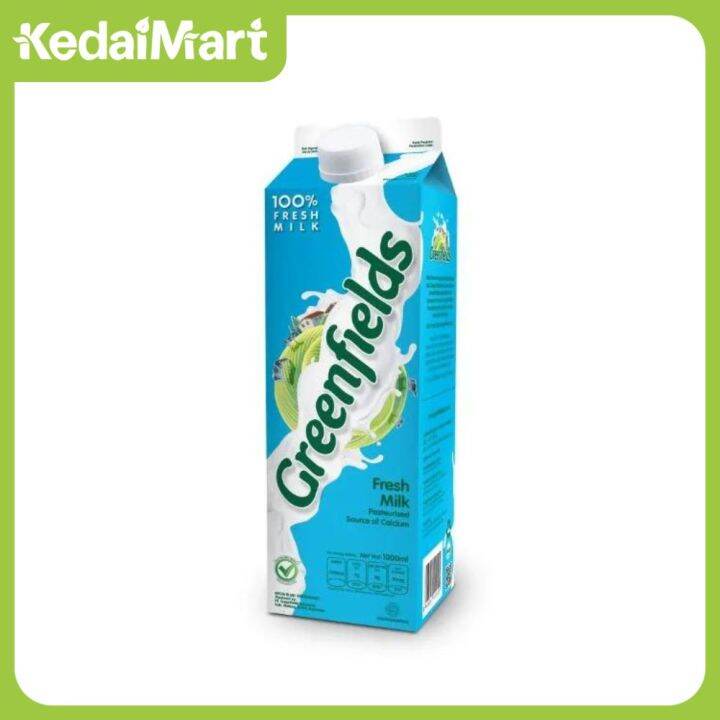 Greenfields Fresh Milk Pasteurisasi Full Cream 1000 ml | Lazada Indonesia