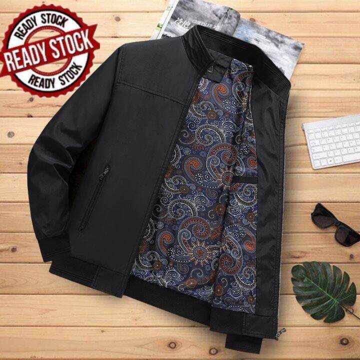 Ready Stock Mens Basic Jacket Motor Jaket Lelaki Jeket Bomber Jacket ...