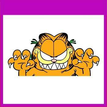 Bywafaz Car Sticker - Angry Garfield | Lazada