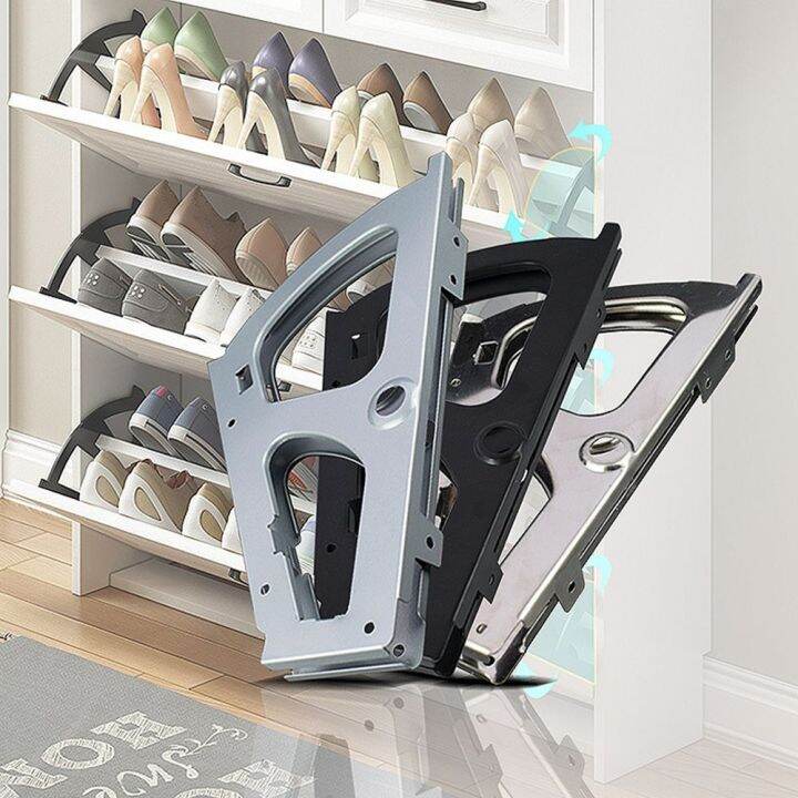 SLASH Stainless steel Shoe Cabinet Hinges Thickened Turning Rack Drawer ...