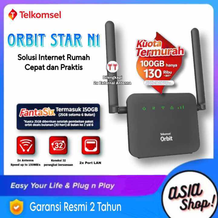 Telkomsel Orbit Star N1 Router HKM0127-A Modem Wifi 4G High Speed Bonus ...