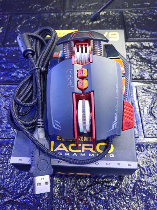 T-WOLF V9 Mouse Ergonomic Lighting Adjustable DPI 8 Keys USB Wired ...