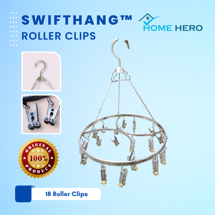 Sampayan Xpress SwiftHang Roller Sock Clip Hanger Wind-proof Drying ...