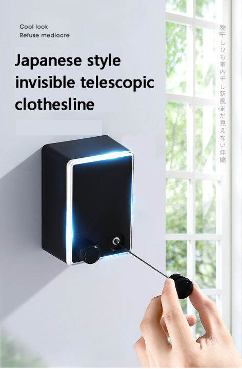 Cushy life Telescopic Clothesline Indoor Outdoor Balcony Stainless ...