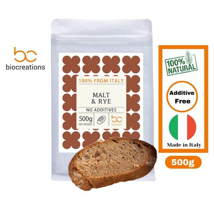 Biocreations No Additives Malt & Rye Bread Premix x 500g | Lazada PH