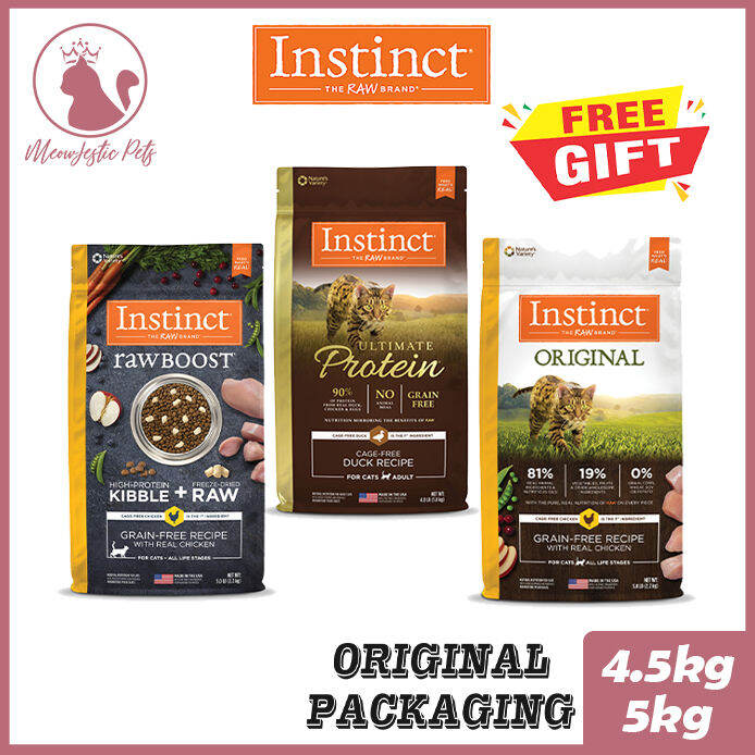 [Original Packing 4.5kg / 5.4kg] Instinct The Raw Brand Raw Boost Chicken Original Adult ...