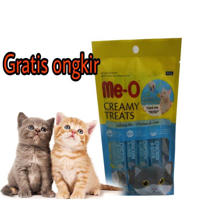 meo creamy treats makanan cemilan snack kucing Makanan Kucing MEO ...