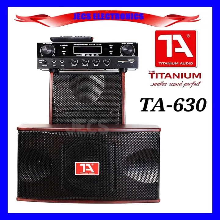 TITANIUM AUDIO TA-630 MICRO COMPONENT SYSTEM W/ FREE MICROPHONE ...
