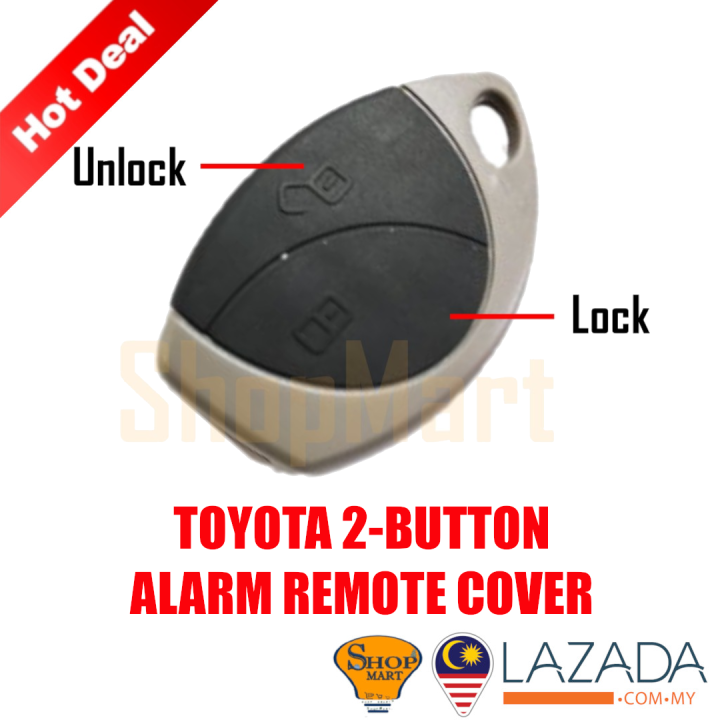 Toyota Car Alarm 2-Button Remote Control Key Cover for Toyota Innova ...