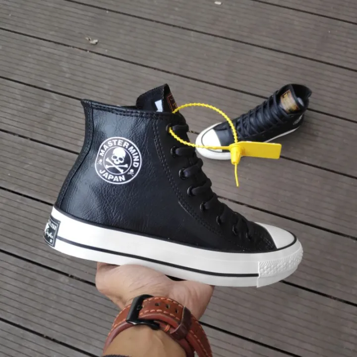 Converse High Leather x Mastermind Black And White Shoes | Lazada PH