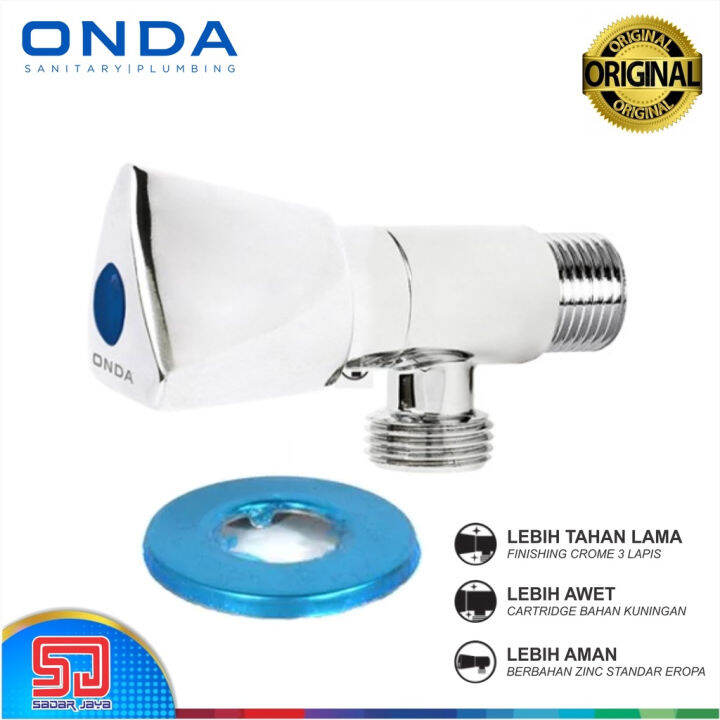 ONDA JF 07 CA Stop Kran Toilet Katup Keran Shower Valve 1/2" | Lazada Indonesia
