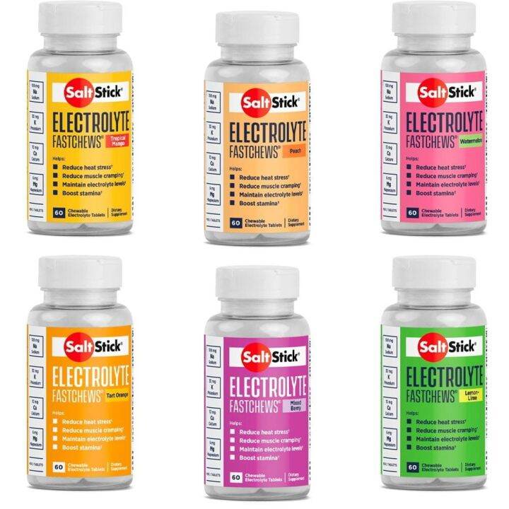 SaltStick Fastchews, 60 Tablets, Electrolyte Replacement Tablets for ...