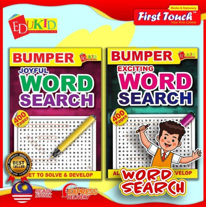 Bumper Exciting Word Search Joyful Word Search Puzzle Word Activity ...
