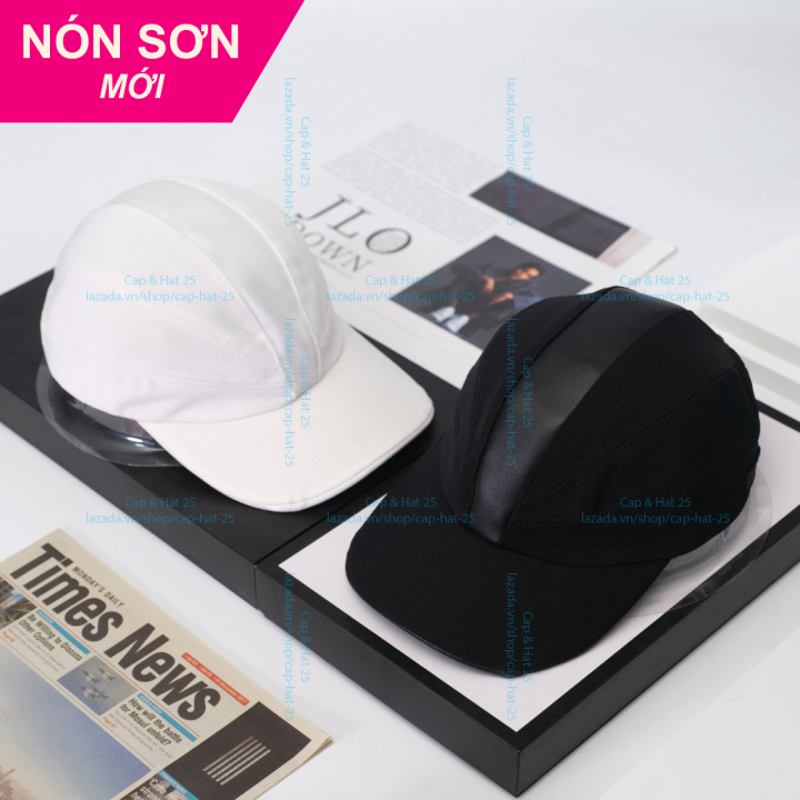 1 Cặp 2 Nón Sơn Đen Chóp Da Dài Và Trắng Chóp Da Dài Chính Hãng Hàng ...