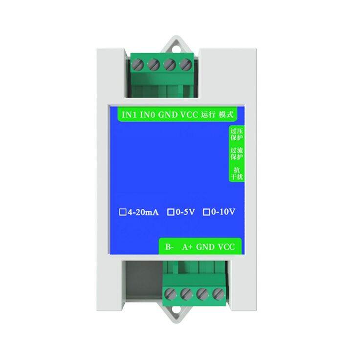 Conversion Module Analog 4-20Ma 0-5V 0-10V To RS485 Modbus RTU Protocol ...