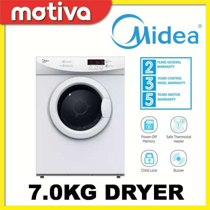 MIDEA 7KG DRYER MD-7388 / MD7388 | Lazada