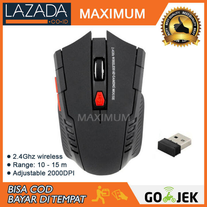 MAX COD - [MOUSE FANTECH] Taffware Gaming Mouse Wireless 6D 2.4GHz 1600 ...