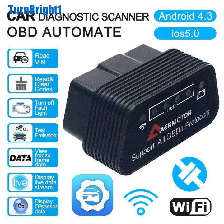 Elm 327 เครื่องสแกนเนอร์ Wifi Obd สําหรับ Ios | Lazada.co.th