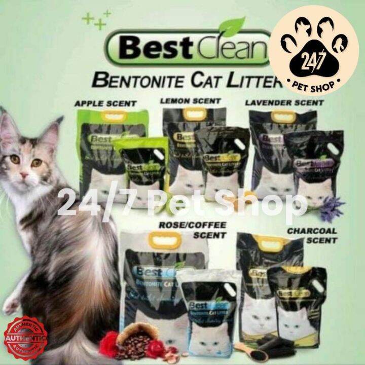 Cat Litter 10L Best Clean Bentonite Sand for Pet Cats 24/7 Pet Shop | Lazada PH