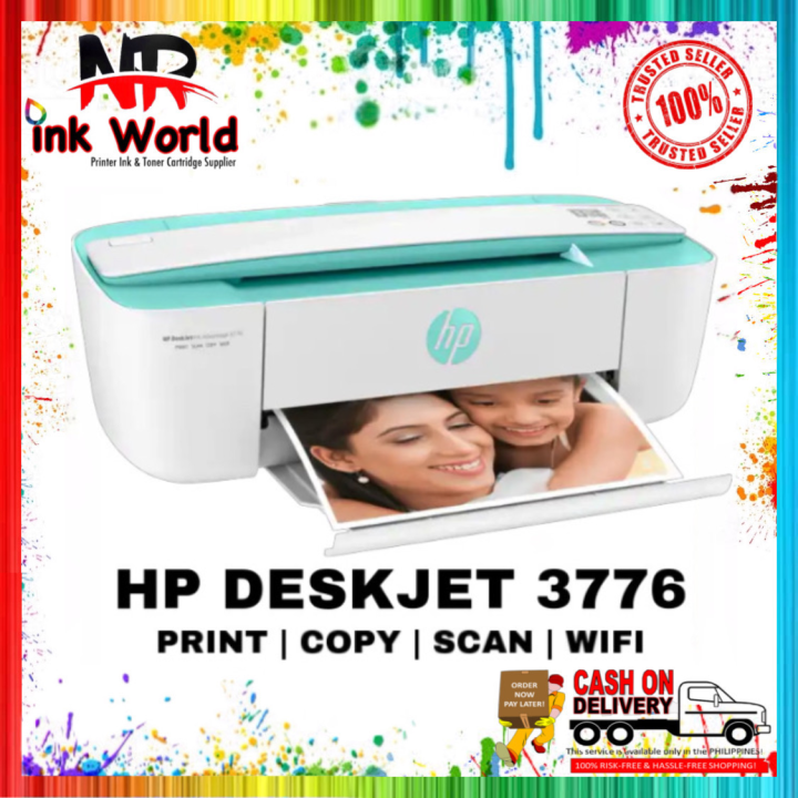 HP DeskJet Ink Advantage 3776 All-in-One Printer (Print,Scan,Copy,Wifi ...