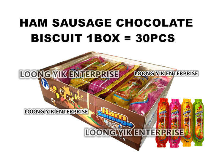 HAM SAUSAGE CHOCOLATE BISCUIT 30PCS HALAL | Lazada