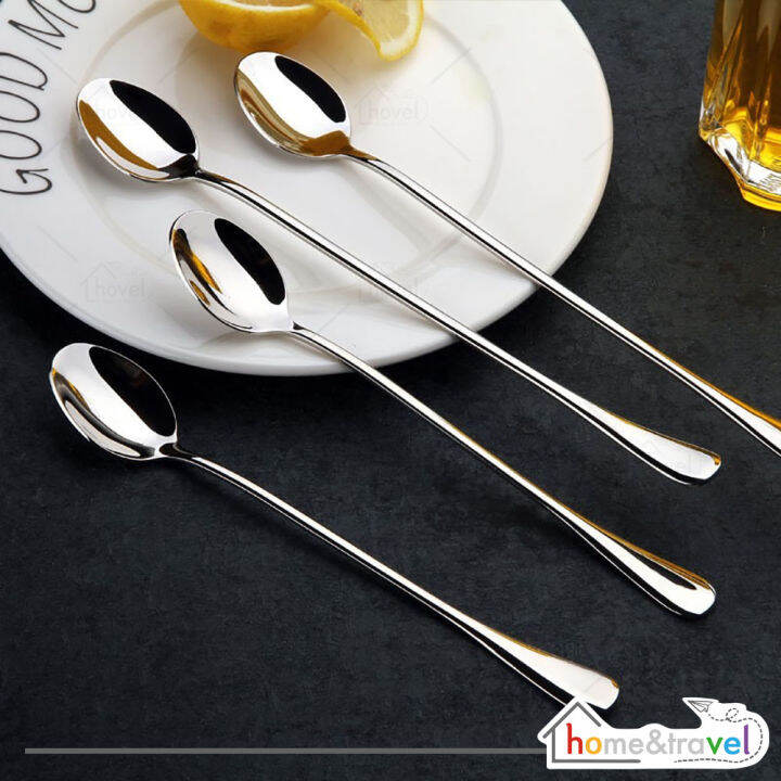 HOVELSHOP Sendok Stainless Panjang Pengaduk Minuman Mixing Cocktail ...