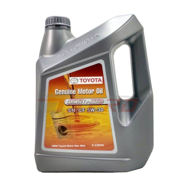 Toyota Genuine 5W-30 5W30 API SN/CF Engine Oil (4L) - Semi Synthetic ...