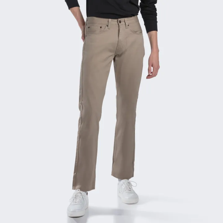 Levi's 505 Regular Fit Timberwolf Sat Slub Wt (00505-0718) | Lazada ...