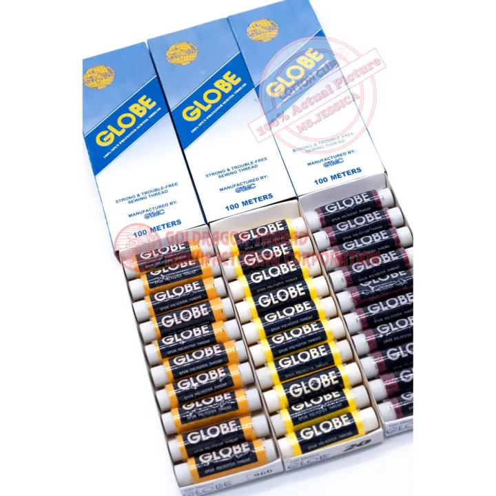Ticket 120 40/2 100m GLOBE Spun Polyester Sewing Thread | Lazada PH