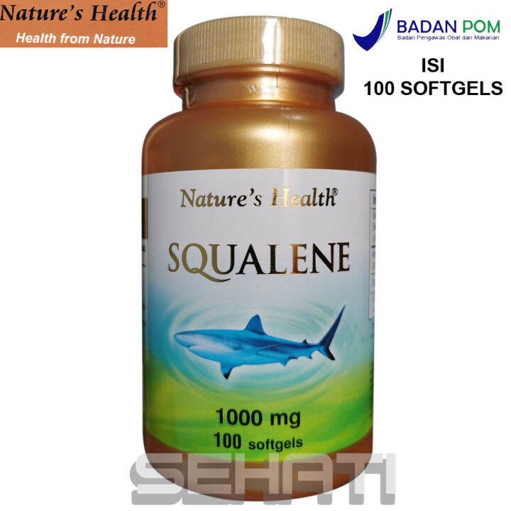 Nature's Health Squalene 1000 Mg 100 Softgels - Memelihara Kesehatan ...