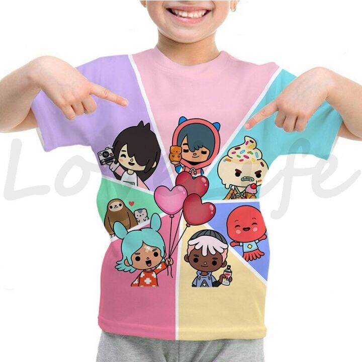 Toca Boca Life World 3D T Shirt Kids Harajuku Streetwear Toca Life ...