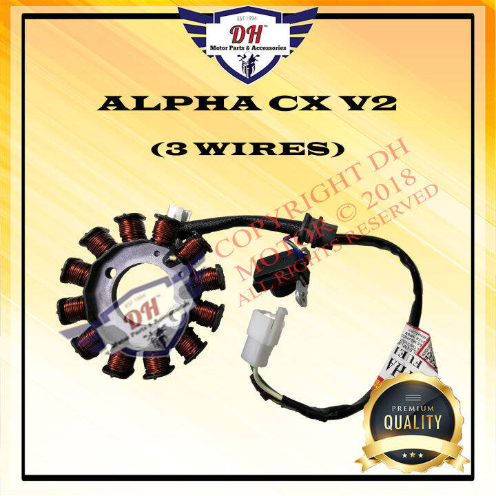 ALPHA CX V2 (3 WIRES) FUEL COIL / MAGNET STARTER COIL HONDA | Lazada