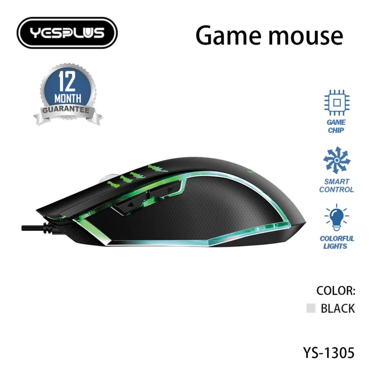 【YESPLUS】Mouse Wireless Optical For Gaming YS-1305 Rechargeable ...