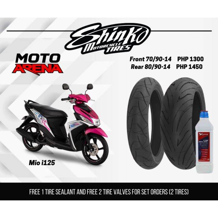Orignal Shinko Tires Verge 016 for Mio i 125 Mio Sporty Mio Soul Dual ...
