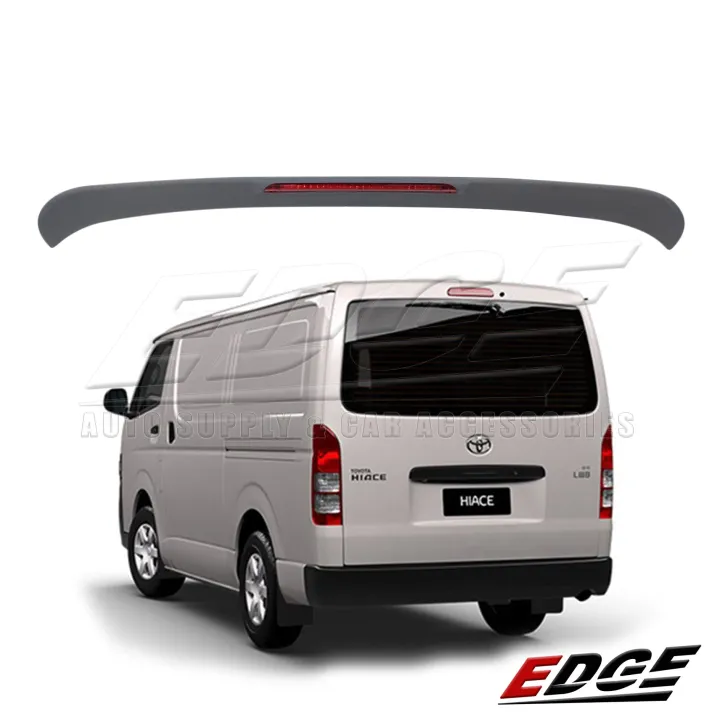Toyota Hiace Commuter 2012-2018 Unpainted Spoiler w/ Brake Light ...