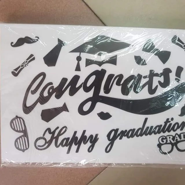 🔥Ready stock🔥A4 SIZE Happy graduation Sticker for Bubble Balloon ...