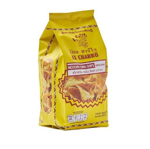 El Charro Mexican Corn Chips Original 200g ขนมขบเคี้ยว ขนมข้าวโพด ...