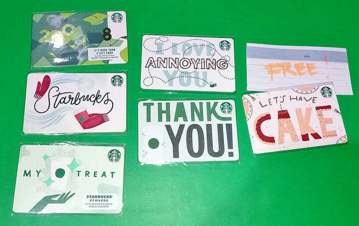 (Package 12) 5 Different Starbucks Cards + 1 Freebie | Lazada PH