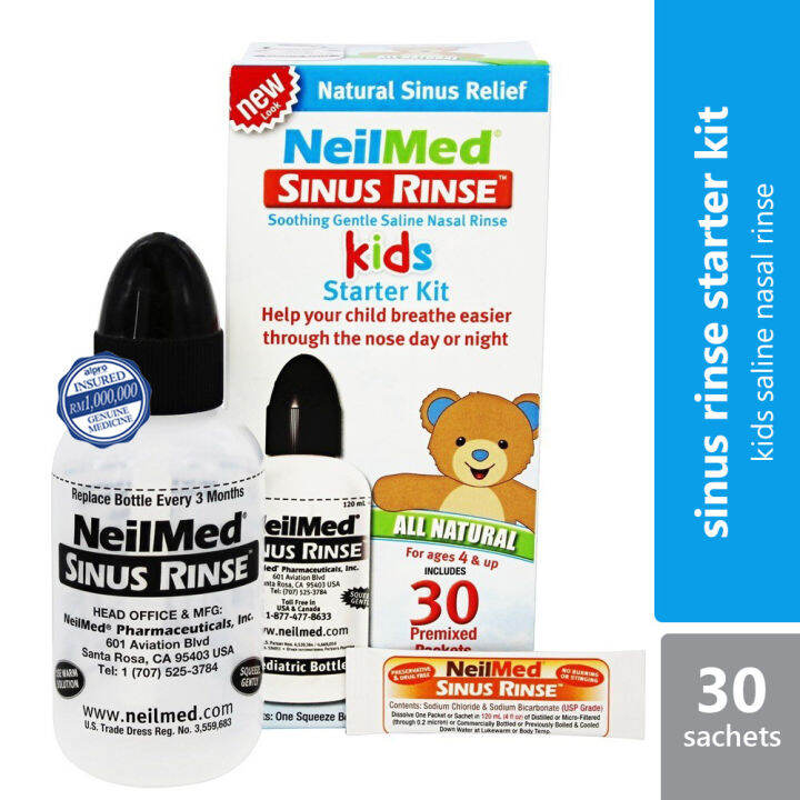 Alpro Pharmacy NeilMed Sinus Rinse Pediatric/Kids Starter Kit 30s | Lazada