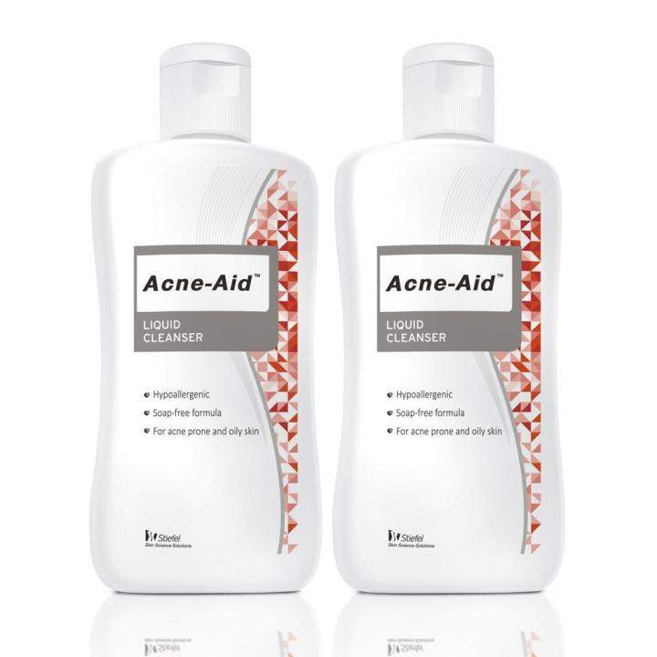 Acne-Aid Liquid Cleanser แอคเน่-เอด ลิควิด คลีนเซอร์ สีแดง ขนาด 100 มล. ...