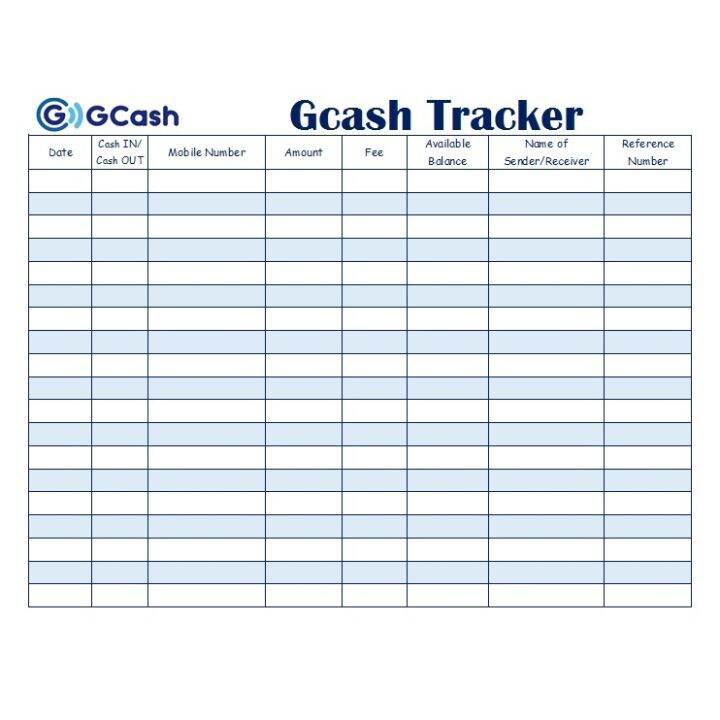 A5 GCASH LOAD TRACKER 80sheet | Lazada PH