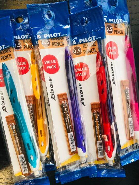 Pilot REXGRIP Mechanical Pencil 0.5mm with Lead (value pack) | Lazada