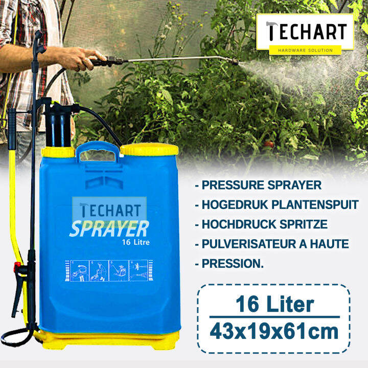 Rockey Gardening 16 Liter Knapsack Manual Pressure Sprayer Spot ...