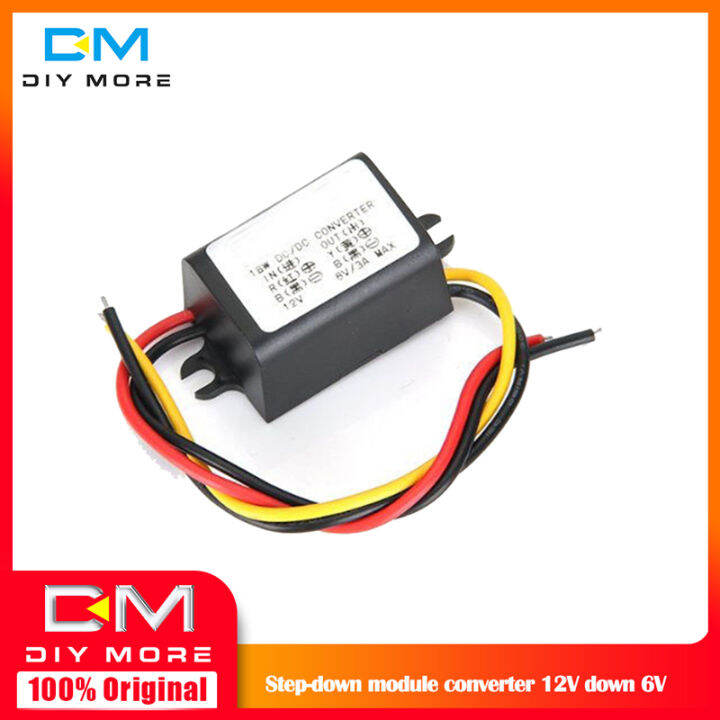 Original diymore Lead Wire DC-DC 12V to 6V Step Down Power Voltage ... Original diymore Lead Wire DC-DC 12V to 6V Step Down Power Voltage ...