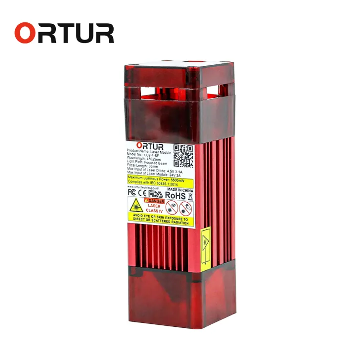 Replacement ORTUR New Upgrade Laser Module LU2-4-LF 24V Fixed Focus PWM ...