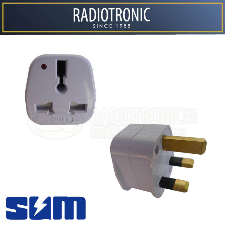 SUM 8106N 3 PIN TRAVEL ADAPTOR WITH NEON | Lazada